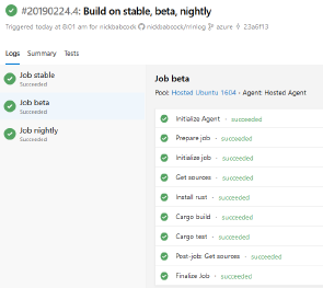 Azure Pipelines for Rust Projects